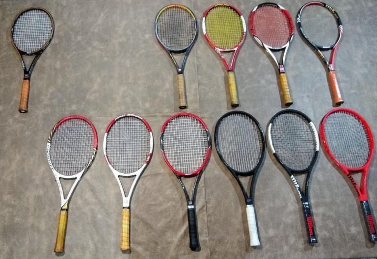 Federer's Racquet History - Tennisnerd.net - Federer's tennis racquets