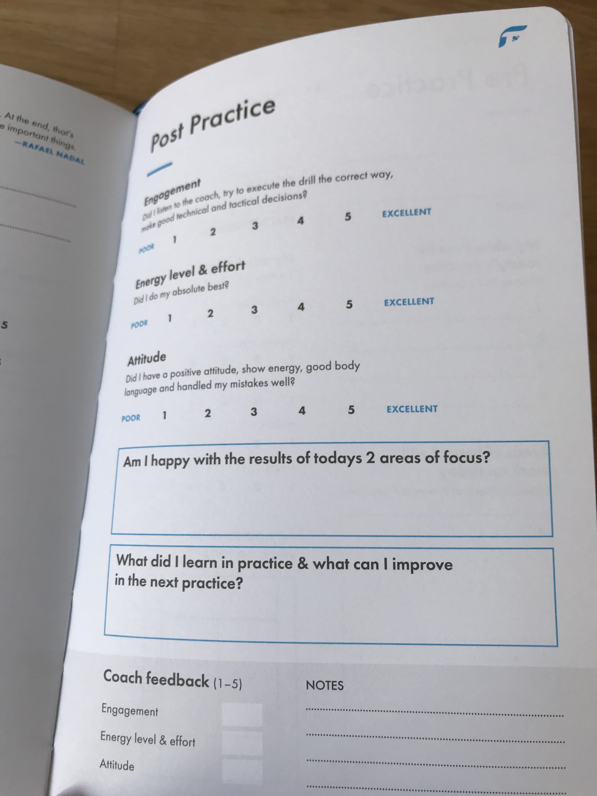 Functional Tennis Practice Journal - Tennisnerd.net