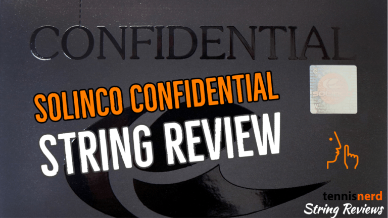 Solinco Confidential String Review - Tennisnerd.net