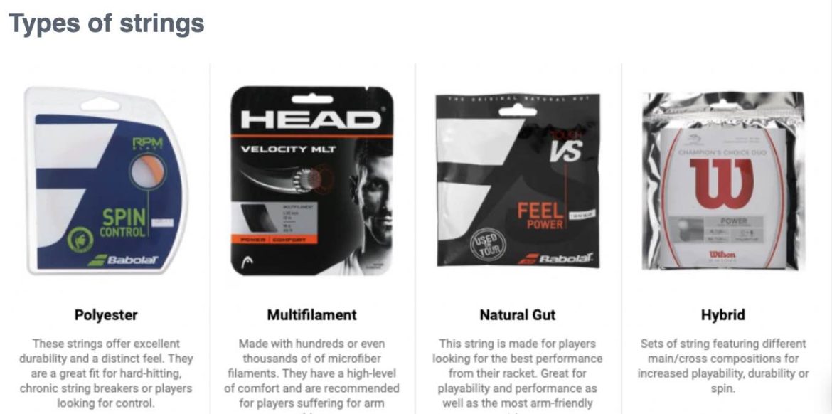 Tennis Strings - Tennisnerd.net